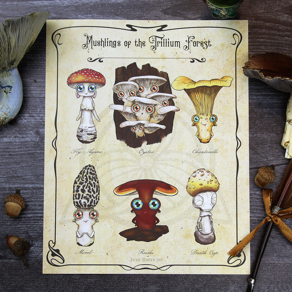 Mushlings Art Print – Jackie Harder Art
